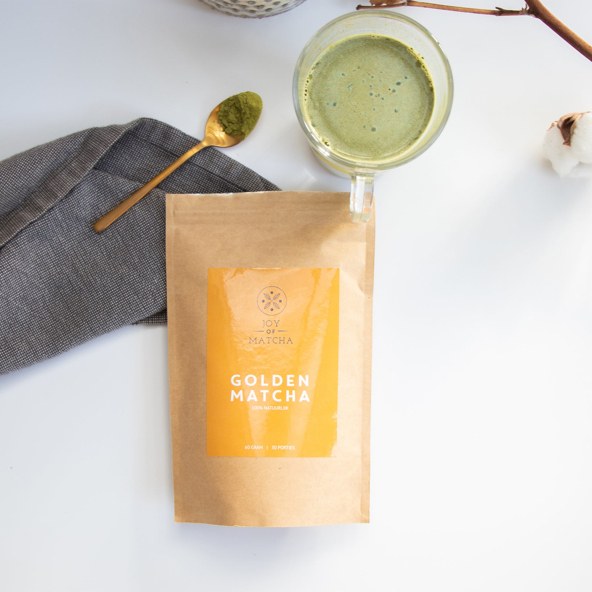 Vegan kurkuma matcha latte - Golden milk recept - JOY of MATCHA
